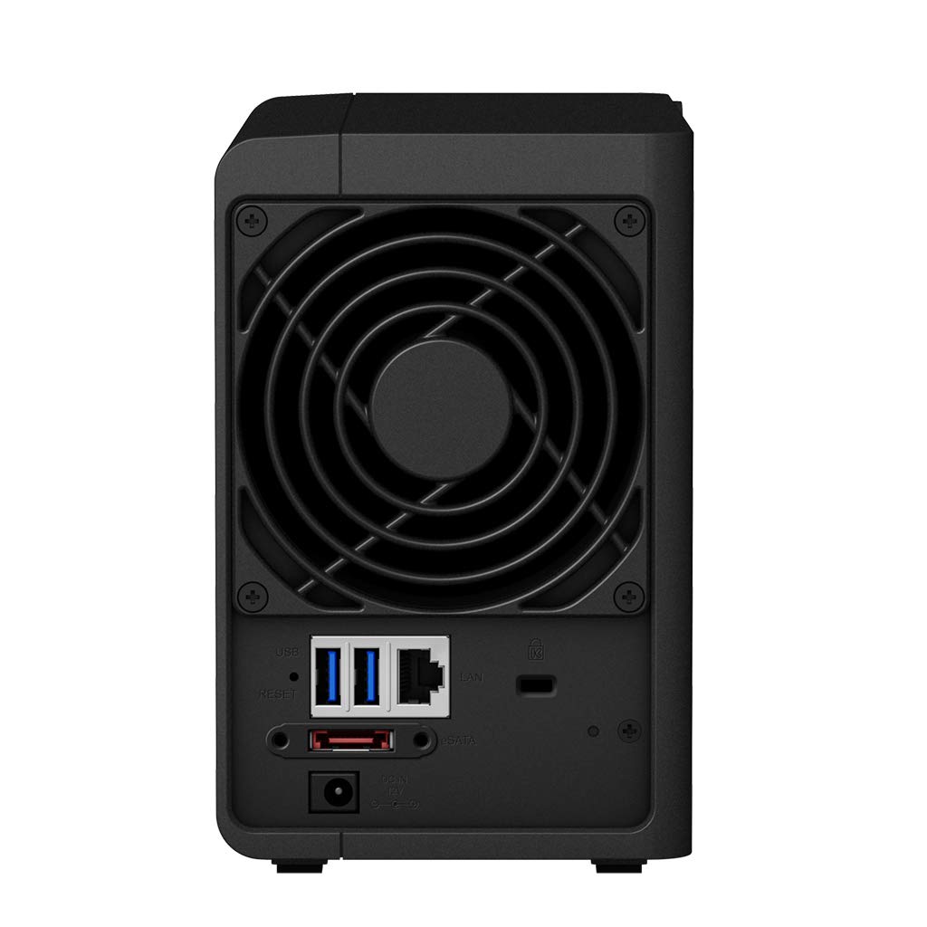 Synology DiskStation DS218+ Mini Desktop NAS Server, Intel Celeron J3355 Dual-Core, 6GB DDR3L SDRAM, 4TB SSD, DSM Software