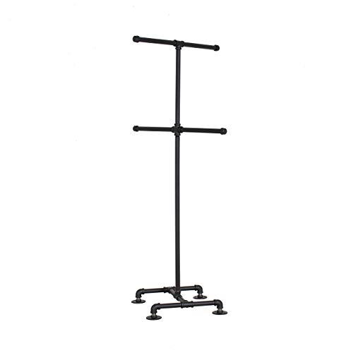 Industrial Pipe 4-Way Clothing Rack by William Robert's Vintage