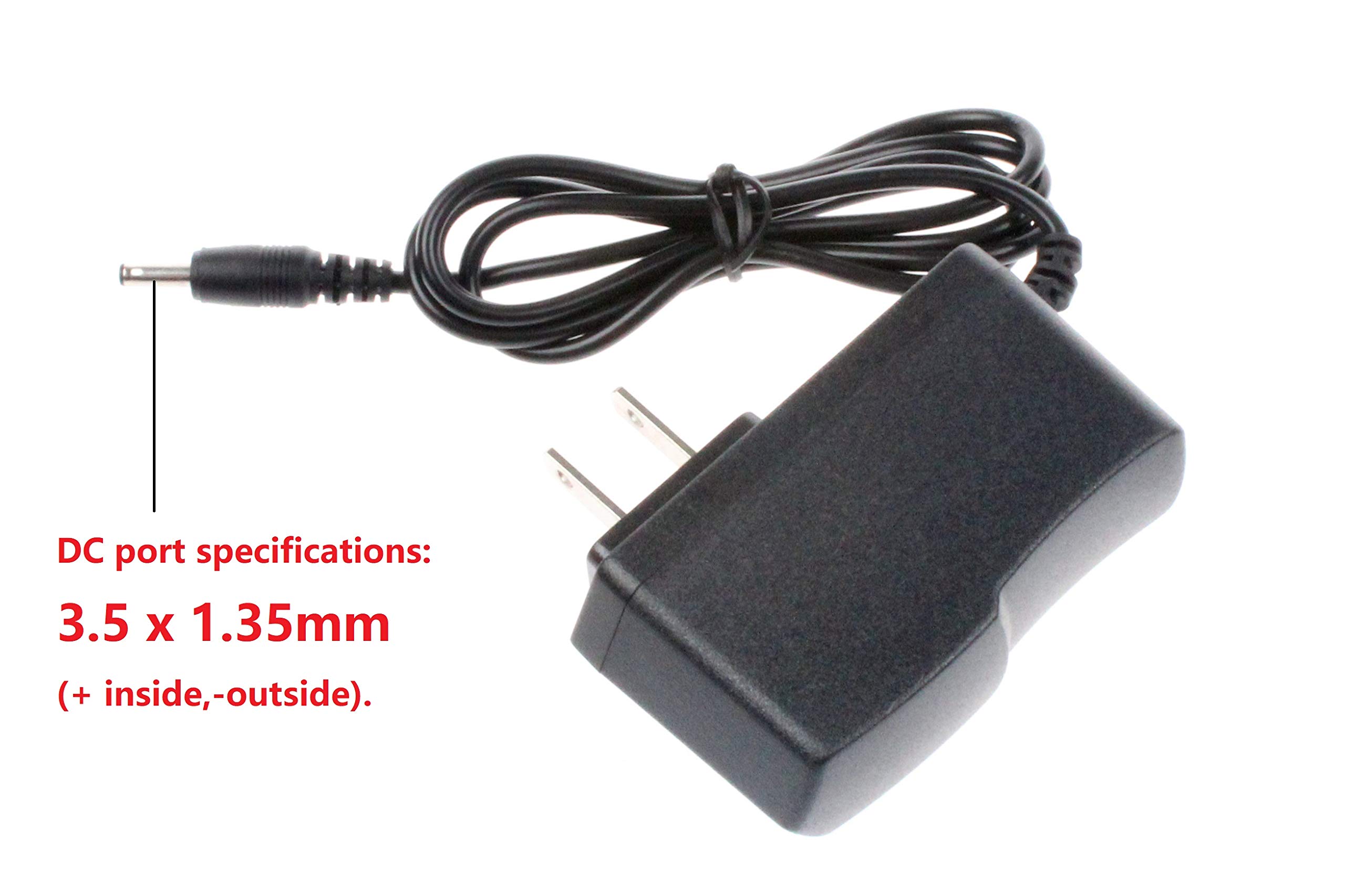 NOYITO AC to DC 4.5V 1A 1000mA Adapter Converter AC120V 100-240V to 4.5V Power Supply DC Interface 3.5 x1.35mm Wire Length 4.9 ft (Pack of 2)