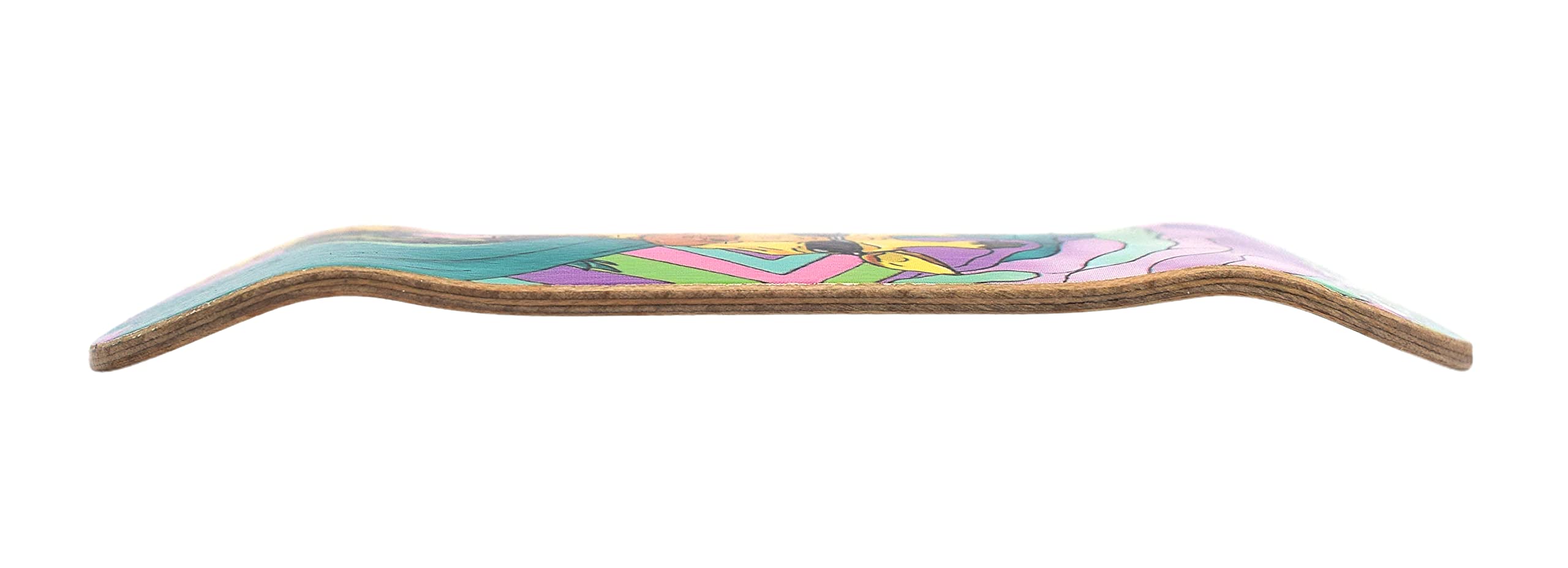 Teak Tuning Premium Fingerboard Graphic Deck, Graffiti Giraffe - 32mm x 97mm - Heat Transfer Graphics, Pro Shape & Size - Pre-Drilled Holes - Includes Prolific Foam Tape