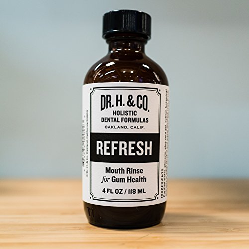 Dr. H. & Co. Dentist Formulated Refresh Mouthwash - All Natural Herbal Mouth Rinse for Healthy Gums and Teeth (4 Fl Oz (Pack of 1))
