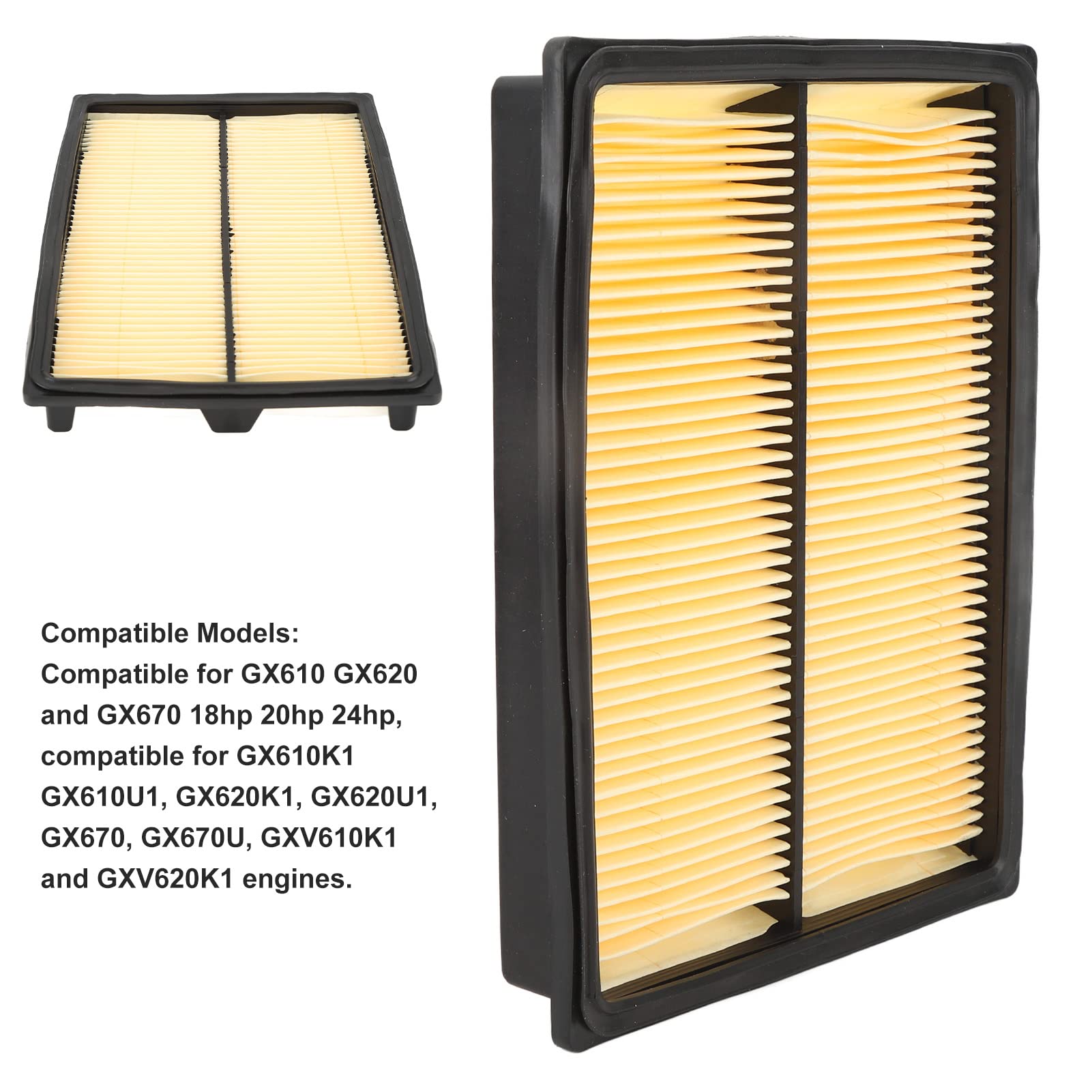 Air Filter Air Filter Replacement Engine Air Filter High Accuracy Replacement Engine Air Filter for GX610 GX620 GX670 18HP 20HP 24HP