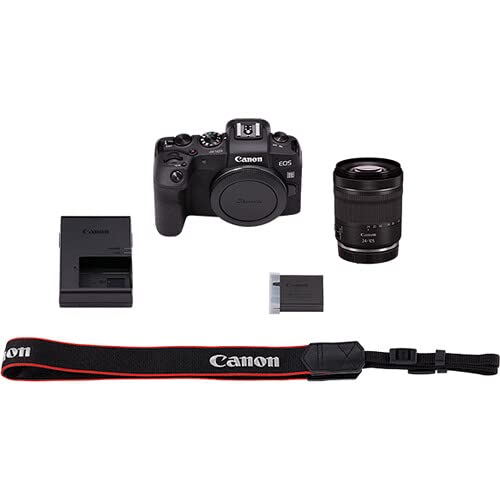 Canon EOS RP Mirrorless Digital Camera with 24-105mm f/4-7.1 Lens, EOS Camera Bag + Sandisk Extreme Pro 64GB Card + 6AVE Electronics Cleaning Set, and More (Renewed)