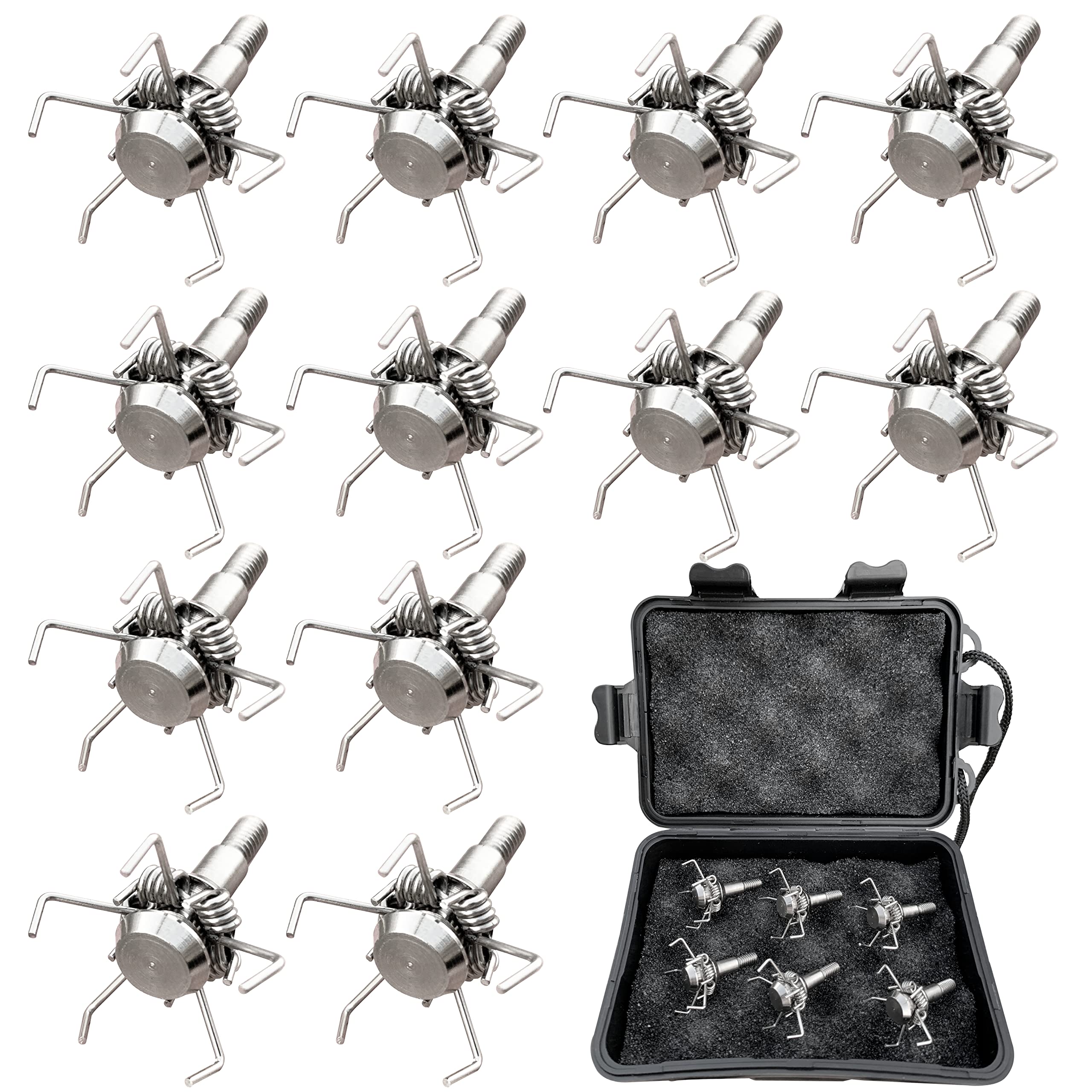 Archery Judo Broadhead (Pack of 12), 100 Grain Arrow Points Tip for Crossbow Bowhunting Hunting Game
