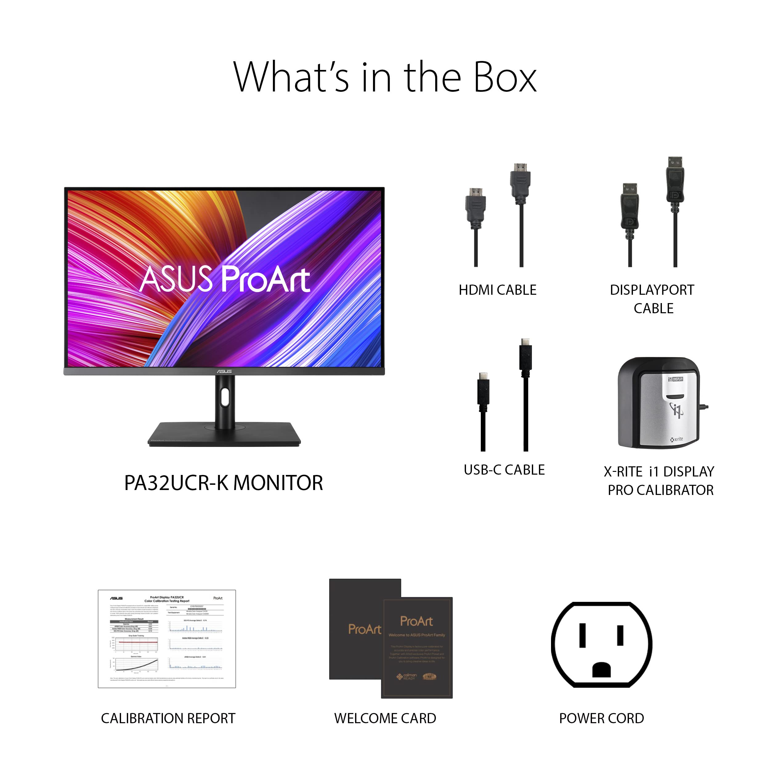 ASUS ProArt Display 32” 4K HDR Mini LED Monitor (PA32UCR-K) - IPS, UHD (3840 x 2160) (Renewed)