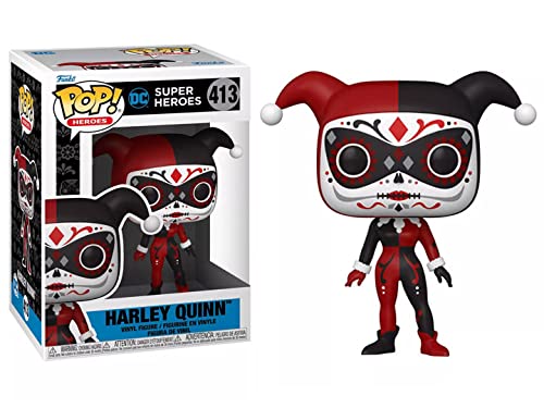 Funko Dia de Los Muertos - Harley Quinn Pop! Vinyl Figure (Bundled with Compatible Pop Box Protector Case)