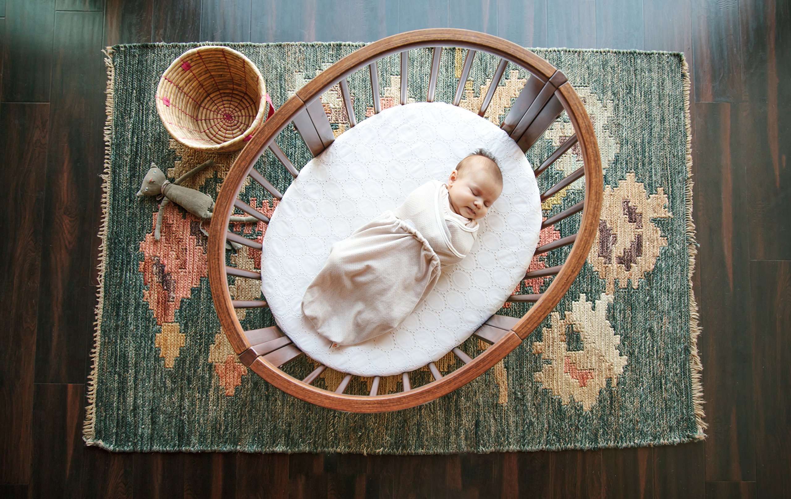 Ergobaby Swaddle Wrap, Lightweight Swaddler, Sand