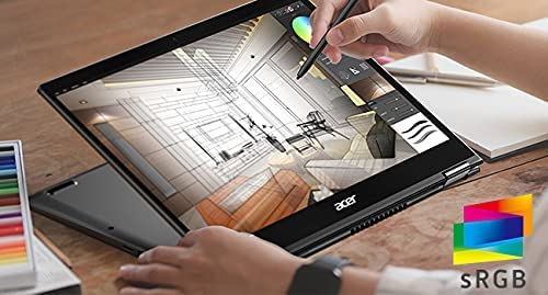 Acer Spin 5 Laptop, Intel i7-1065G7, 3:2 13.5" 2K IPS 2-in-1 Touch Display, Intel Iris Plus Graphics, Wi-Fi 6, Two Thunderbolt 3, Webcam, Active Stylus w/32G Card(16GB RAM | 1TB PCIe SSD)