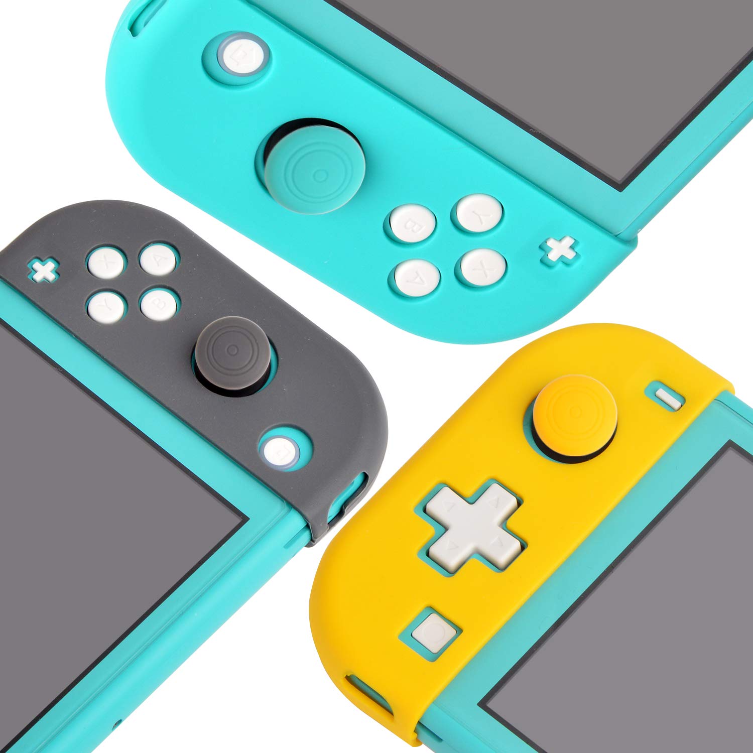 Accessories for Nintendo Switch Lite - 18 Pieces Accessories Bundle with Carry Case,Soft Pouch,TPU Cover,2 Tempered Glass Screen Protector,Thumb Grips Caps and More for Nintendo Switch Lite
