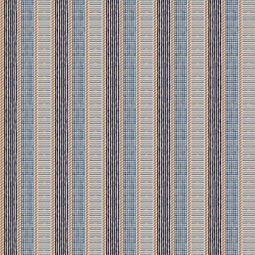 Stitch & Sparkle Fabrics, Nautical, Rope Black & Blue Cotton Fabrics, Quilt, Crafts, Sewing, Cut by The Yard (SSNL016)