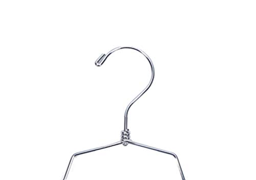 NAHANCO SLD-16HU 16” Heavy Duty Commercial Steel Metal Shirt Hanger, Chrome (Pack of 25)