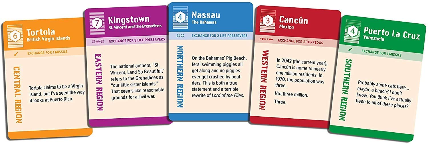 Bruise Cruise: The Board Game. 2-4 Players, a Humorous Strategy Game of Caribbean Cruising and Naval Warfare Set in The Year 2042.