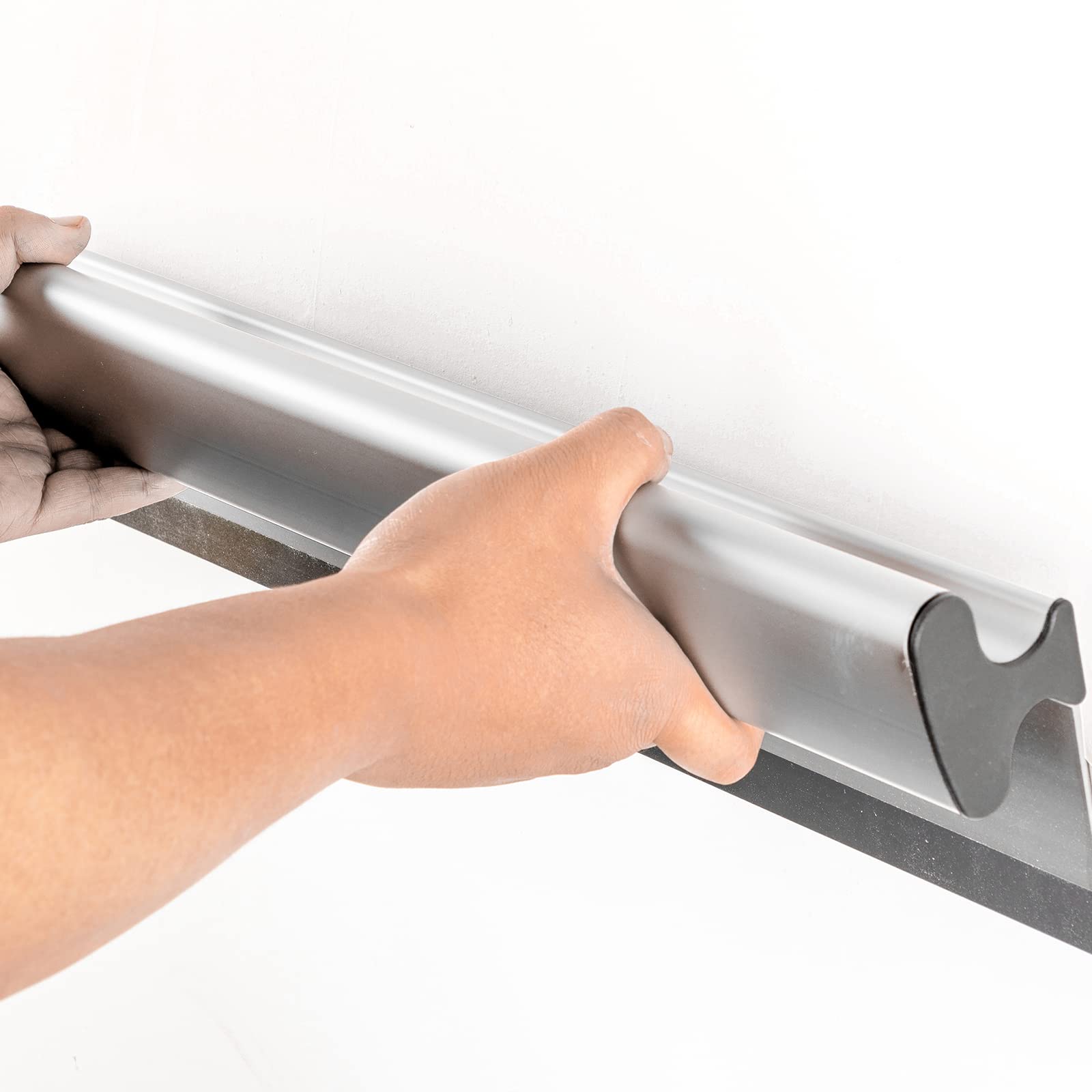 BXGTECH Skimming Blade 40" Blades with 0.5mm & 0.35mm blades 301 Stainless Steel Blade Extruded Aluminum Construction Drywall Tools High-Impact End Caps Sheetrock Gyprock Wall-Board Plasterboard