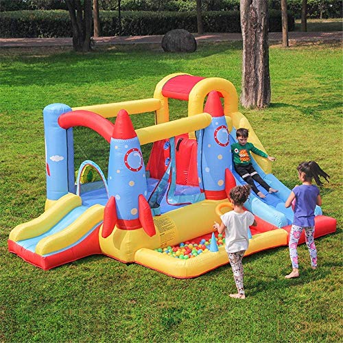Inflatable Castle for Kids Children's Inflatable Jumping Bed Playground Slide Indoor and Outdoor Castle Large Bounce