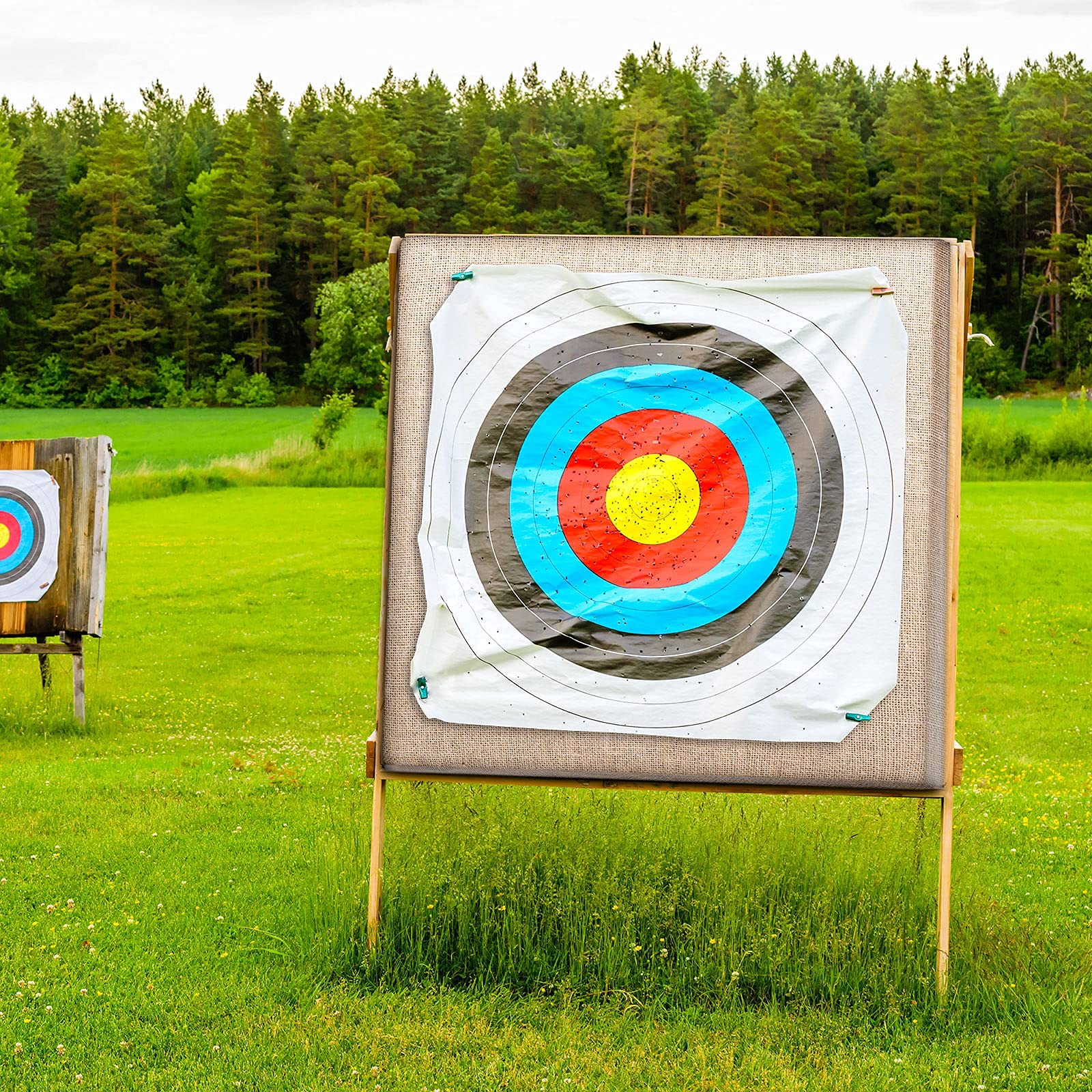 Aimdor Archery Target Heavy Duty Target 20”Solid Straw Target Laminated Arrow Target Archery Target Square Target Practice Target for Compound Bow Crossbow and Recurve Bow