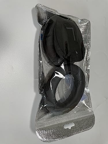 ELZO Replacement Ear Pads Cushions, Earpads for Bose QuietComfort 45 (QC45) Headphones, Premium Softer Leather, High-Density Noise Cancelling Foam, Added Thickness - Black