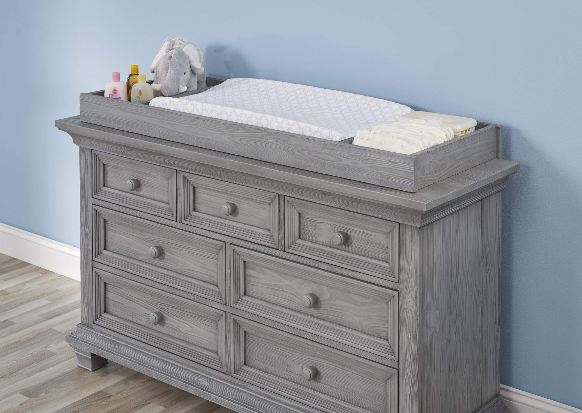 Oxford Baby Westport Changing Topper, Dusk Gray