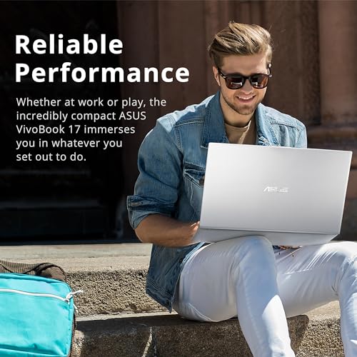 ASUS VivoBook 17 17.3" FHD Laptop, Intel Core i3-1115G4 Processor, 40GB DDR4, 2TB PCIe SSD, Intel HD Graphics, Bluetooth, Windows 11, Transparent Silver, 32GB Hotface USB Card