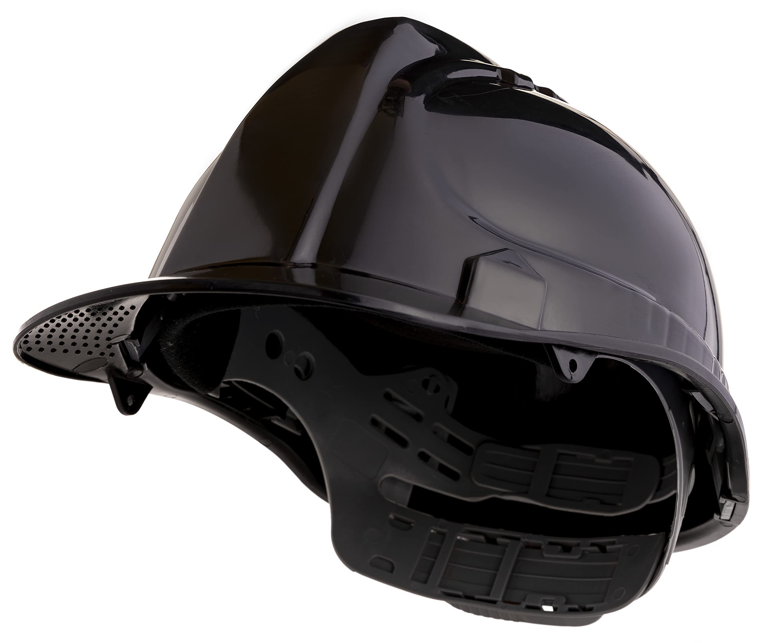 AMSTON Safety Hard Hat, Head Protection, “Keep Cool” Vented Helmet, Fully Adjustable, Low Profile, Cap Style, Type 1 Class C, Construction, ANSI Z89.1, Black