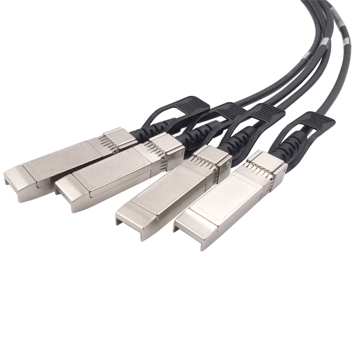Wiitek 1M QSFP+ to 4 SFP+ DAC Breakout Cable, QSFP-4SFP10G-CU1M, 40G QSFP+ Direct Attach Copper Cable, 30AWG Black, for Cisco, Ubiquiti, Mellanox, Supermicro, Compatible for Mikrotik