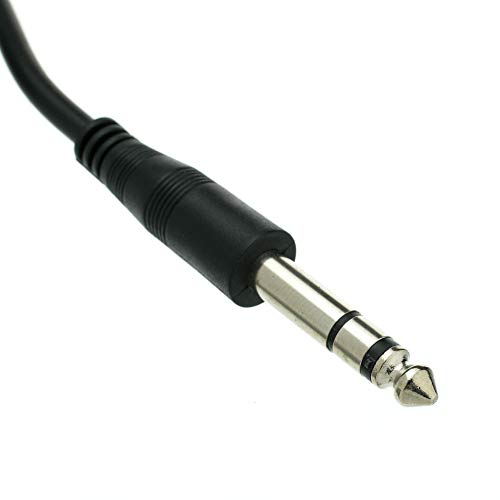 Cable Central LLC (Single Pack 1/4 inch Male to Female Stereo Extension Cable for Headphone Guitar - 50 Feet - Silver Plated Audio Cord Stereo Extender 50 Ft