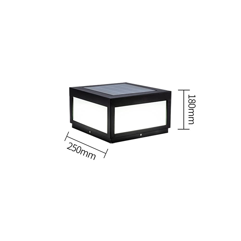 KLFJFD Solar Lights Outdoor,Modern Waterproof Villa Garden Gate Lights,Aluminum Lamp Body,Waterproof and Rustproof,for Home Garden