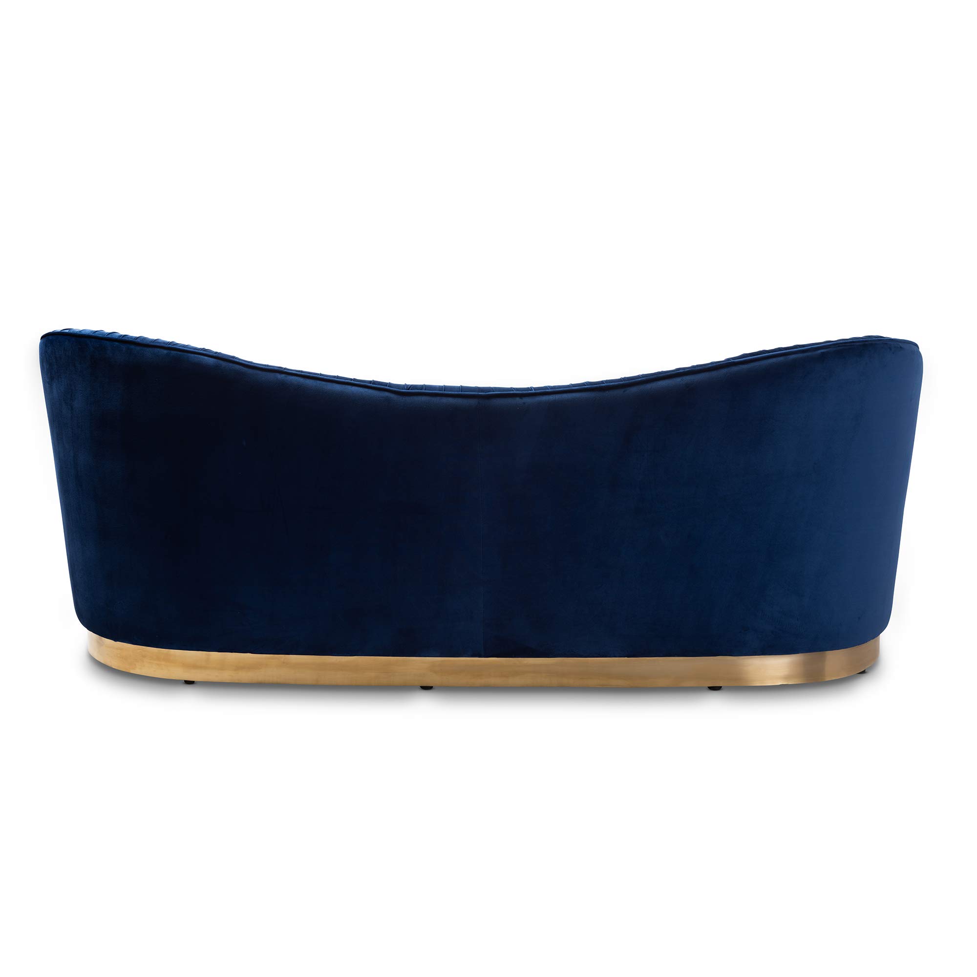 Baxton Studio Sofas, Royal Blue/Gold