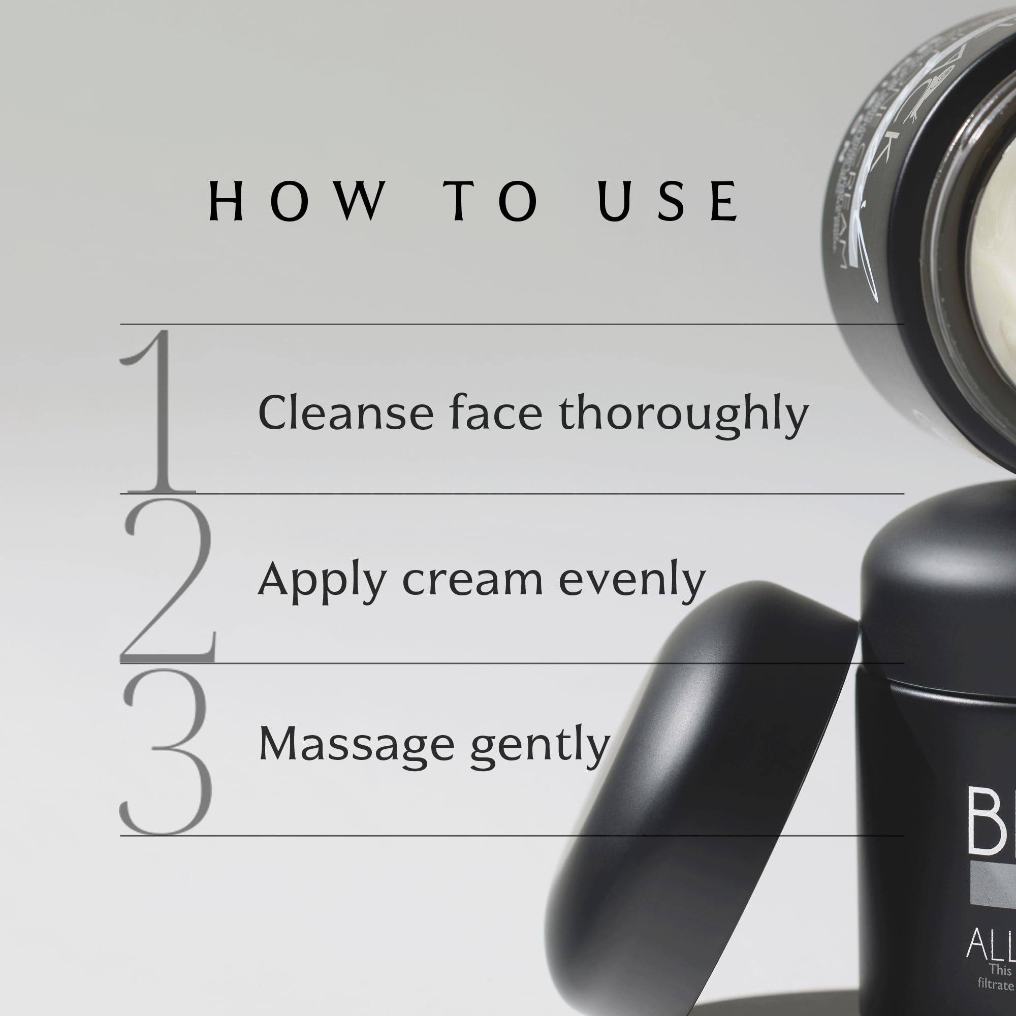 MIZON Black Snail All In One Cream Intensive Korean Skin Care Facial Moisturizing Snail Mucin Extract (2.54 fl oz)
