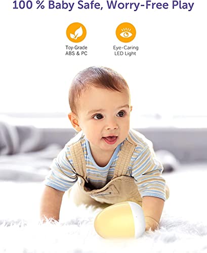 JolyWell Night Lights for Kids with Stable Charging Pad, Touch Control&Timer Setting, ABS+PC Baby Egg Lamp for Breastfeeding,Pink