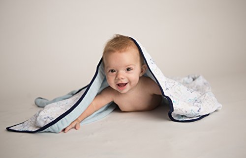 Hudson Baby Unisex Baby Cotton Muslin Swaddle Blankets, Foxes, 3-Pack