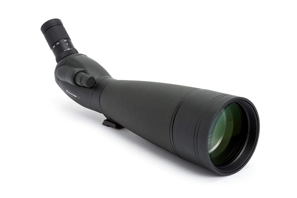 Celestron 52334 TrailSeeker 100 - 45 Degree Spotting Scope(Black) with NexYZ 3-Axis Universal Smartphone Adapter