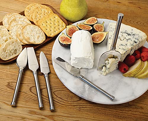RSVP International EnduranceĀ® Stainless Steel Cheese Knives, Set of 5 | Five Different Blades | Cut & Serve Cheeses in Style | Great for Parties, Events, or Home Use | Dishwasher Safe