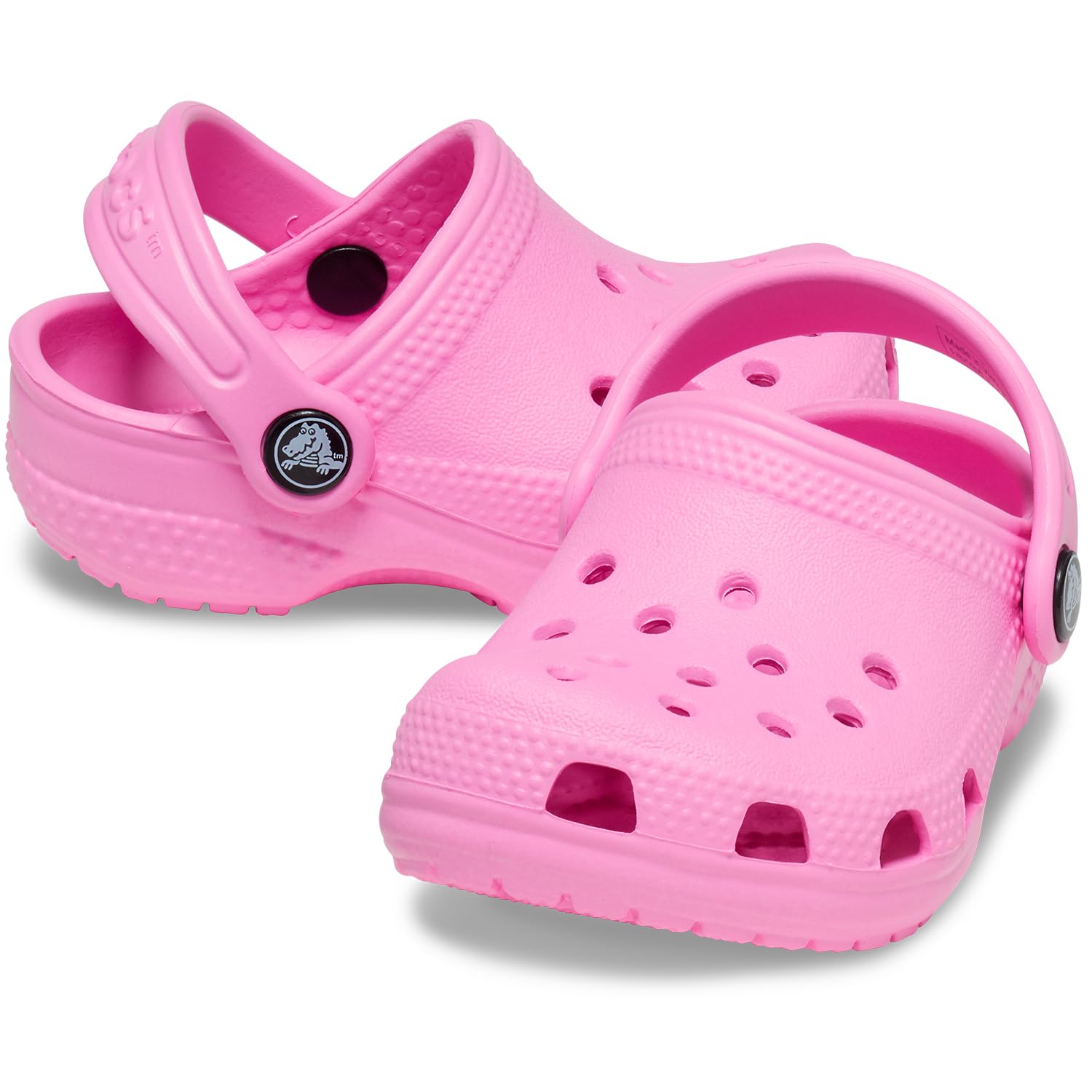Crocs Unisex-Baby Classic Littles Clogs |Baby Shoes, Ballerina Pink, 2-3 Infant