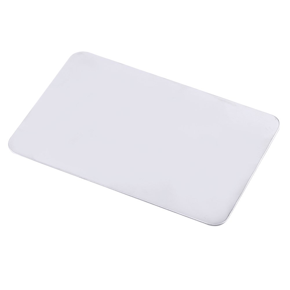 Small Stainless Steel Cosmetic Makeup Palette Spatula Rec Shape Mixing Plate Tool