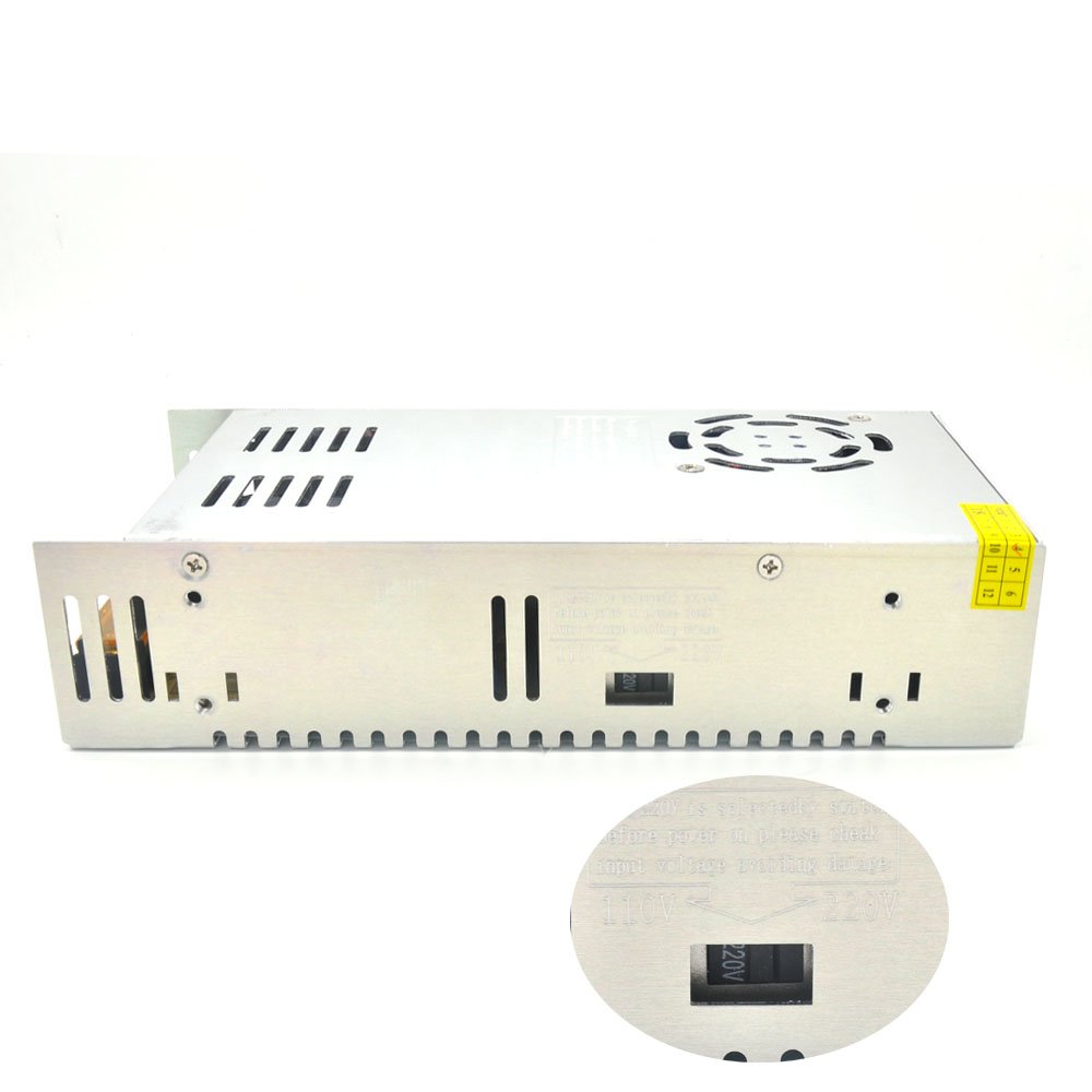 Padarsey DC 24V 15A 360W Power Supply Universal Regulated Switching Transformer Adapter Driver 110V/220V AC Input for LED Strip CCTV Radio Computer Project