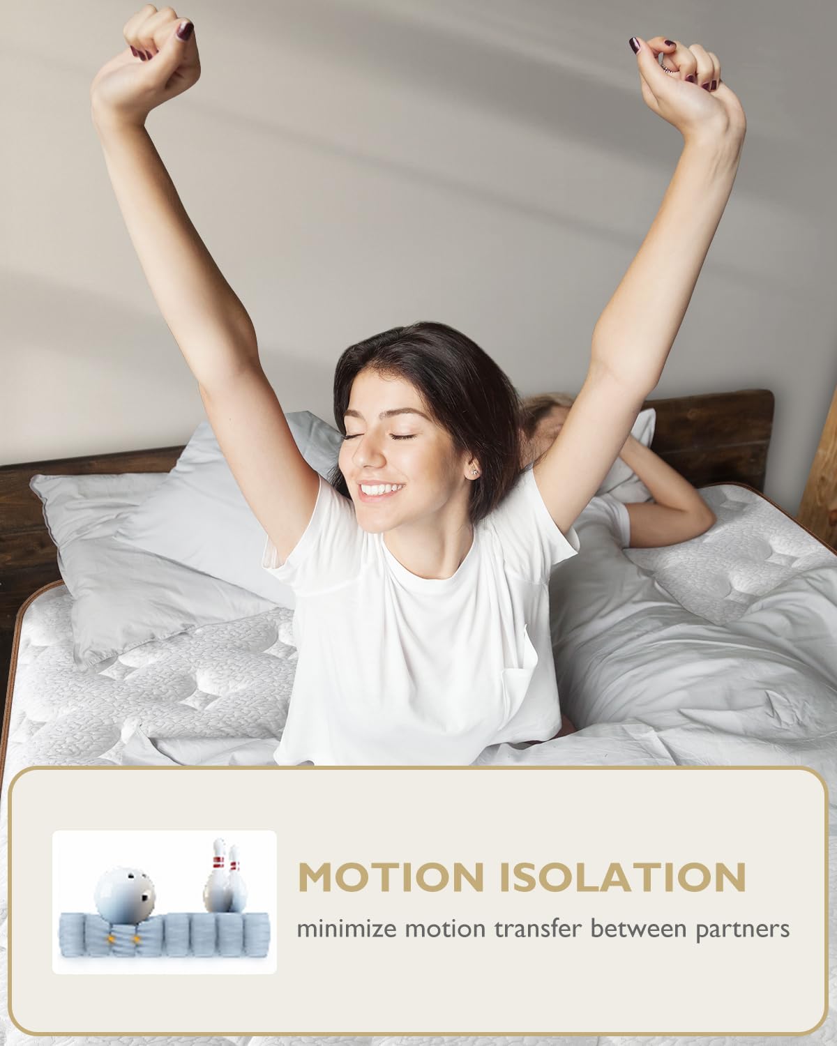BedStory Short Queen Mattress - 11.5 Inch Hybrid Mattress