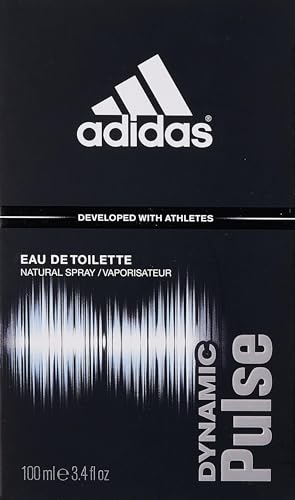 Dynamic Pulse Eau De Toilette Spray by Adidas, Developed with Athletes for Men, 3.4 Ounce