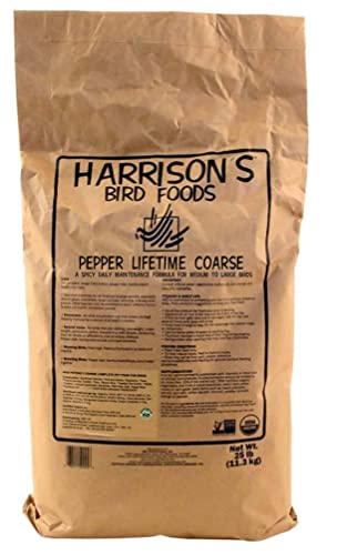 Harrison's Certified Organic Pepper Lifetime Coarse 25lb Bird Food