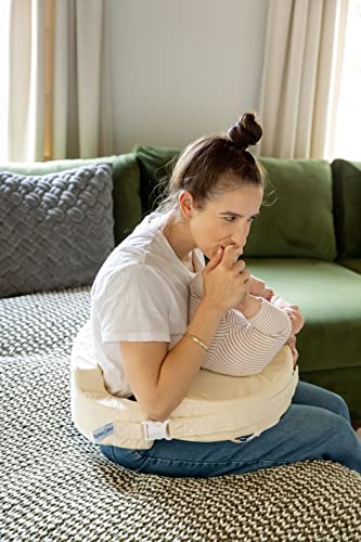 My Brest Friend Original Nursing Posture Pillow With Organic Cotton Slipcover, Cream