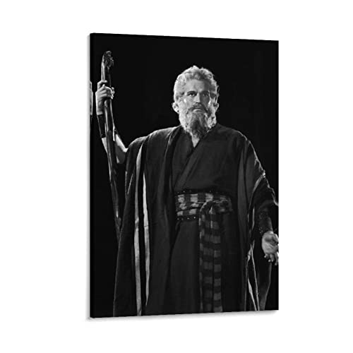 HAILAOB Film Actor Charlton Heston Home Decoration Canvas Painting Poster 12x18inch(30x45cm)