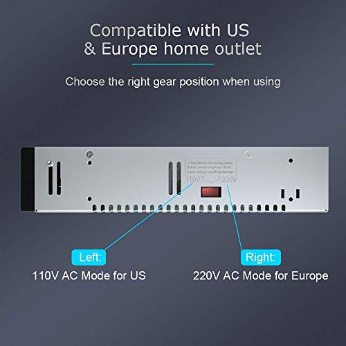 Anbull SMPS 110V AC to 24V DC Converter Power Supply Adapter Switch Transformer Max 25A 600W (New Version)