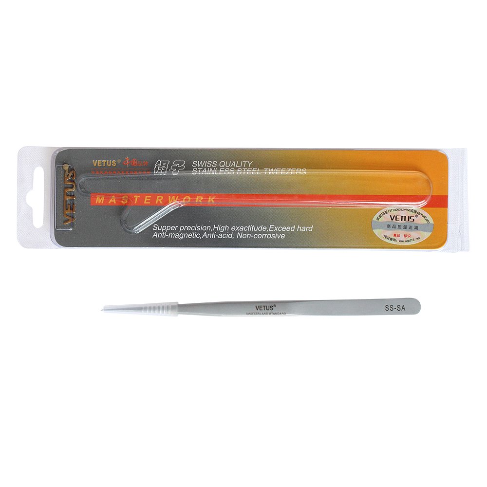 Vetus Tweezer Non-magnetic Stainless Steel Pointed Tip SS-SA