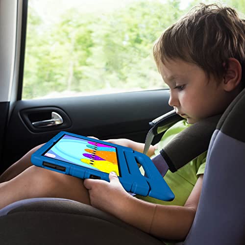 JREN Kids Tablet, 10" Tablet pc,IPS HD Display 1280 X 800,1080p, Ram 4GB and 64GB Storage, Bluetooth, Wi-Fi,Kidoz Pre-Installed, Dual Cameras,Color Blue