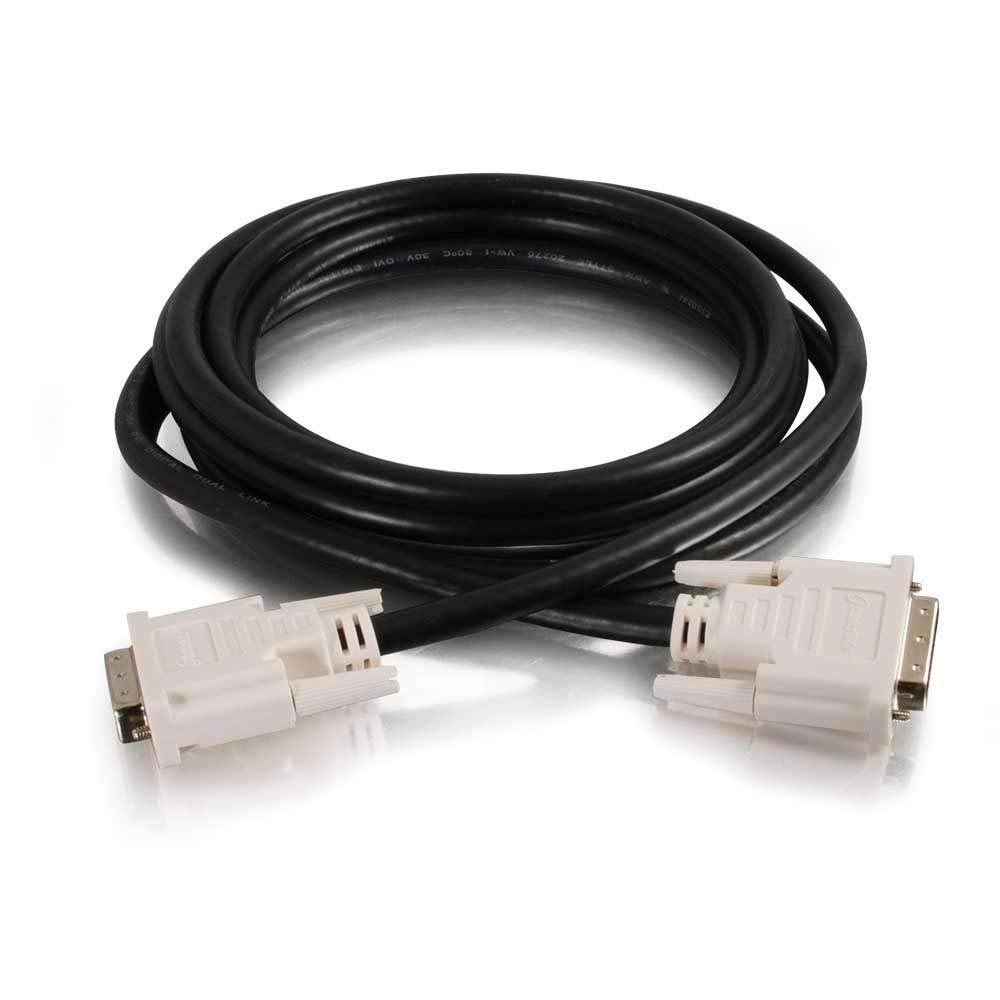 C2G Legrand DVI-D to DVI-D Video Cable, Male to Male Dual Link Digital Video Cable, Black Computer Cable, 2 Meter (6.6 Foot) Monitor Cable, 1 Count, C2G 26911