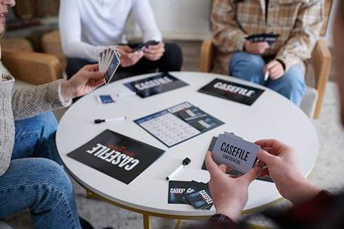 Goliath Casefile: Truth & Deception Game - Based On Hit Crime Podcast Casefile - Replayable Strategy Game, Ages 12 and Up, 3-4 Players , Black, Medium