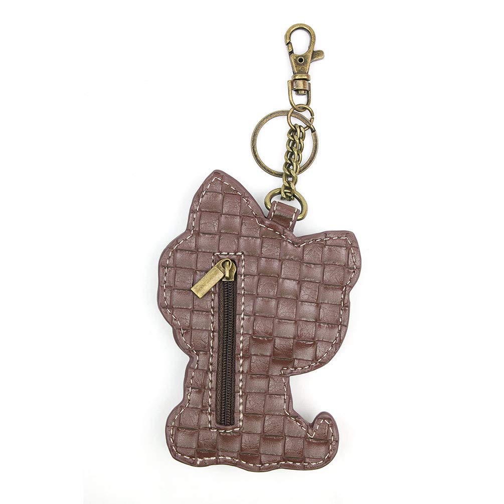 CHALA Laser Cut Crossbody Shoulder bag Tote Bag Faux Leather Black (Yorkie Terrier)