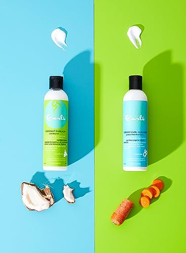 Curls Creamy Cleanser - Sulfate Free Shampoo - Safe For Chemically Altered & Color Treated Strands - For Wavy, Curly, and Coily Hair, 8oz