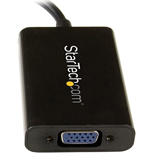 StarTech.com DisplayPort to VGA Adapter with Audio 1920x1200 DP to VGA Converter for Your VGA Monitor or Display (DP2VGAA)