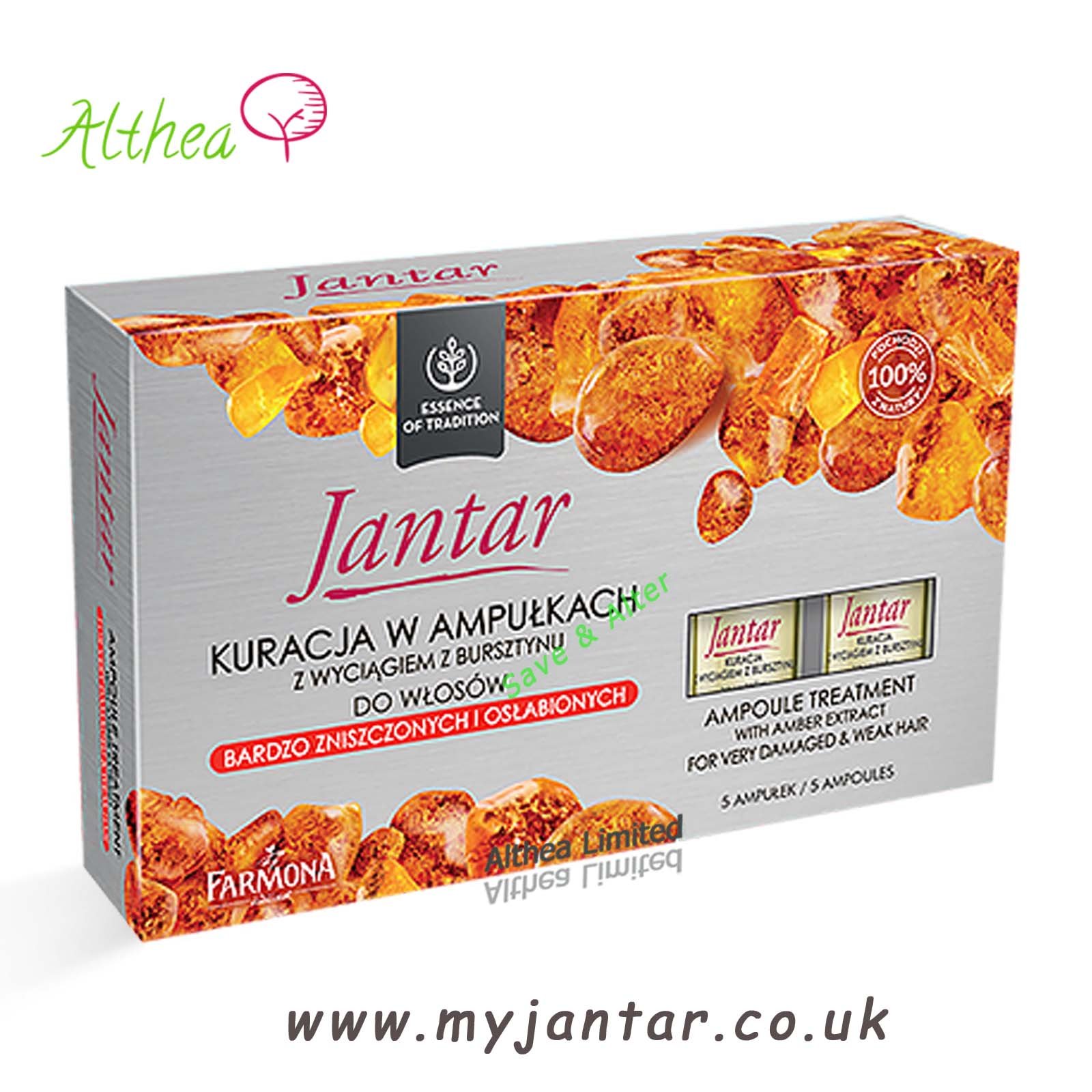 Farmona Jantar Mist Spray Conditioner Amber Extract for Dry Brittle Hair 200ml