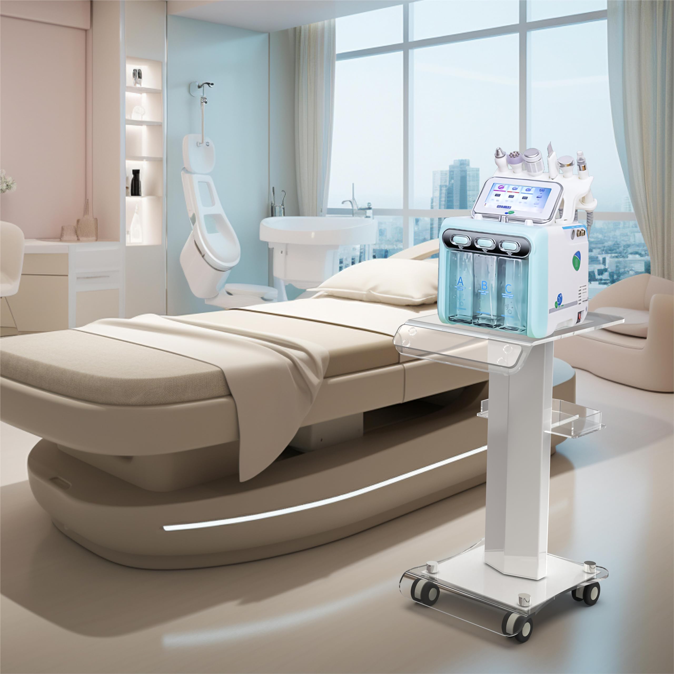 Acrtmatic Acrylic Modern Medical Trolley with Wheels for Dental Clinic 、Beauty Salon - Fashionable, Practical and Multi-Functional, Improve The Beauty Experience